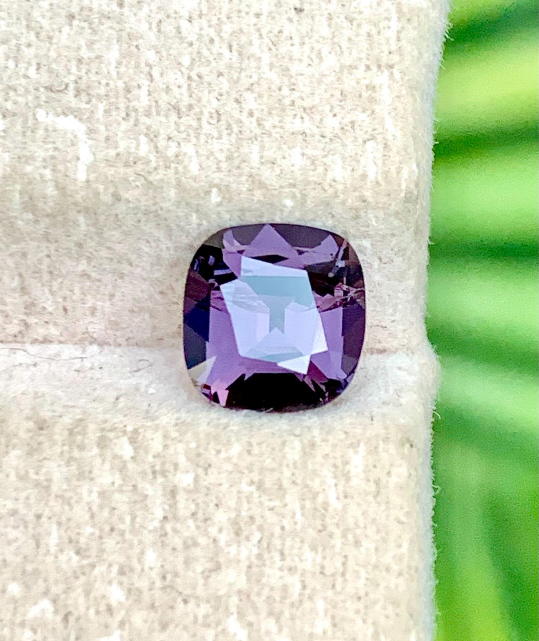 Untreated Purple Spinel Gemstone: 1.35 CT Cushion Cut, Natural Loose ...