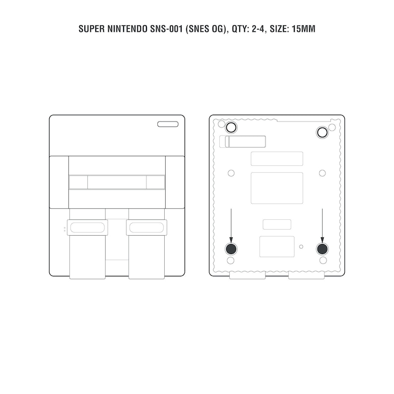 3M Replacement Rubber Feet for Nintendo Consoles - NES, SNES & 64 (N64 ...