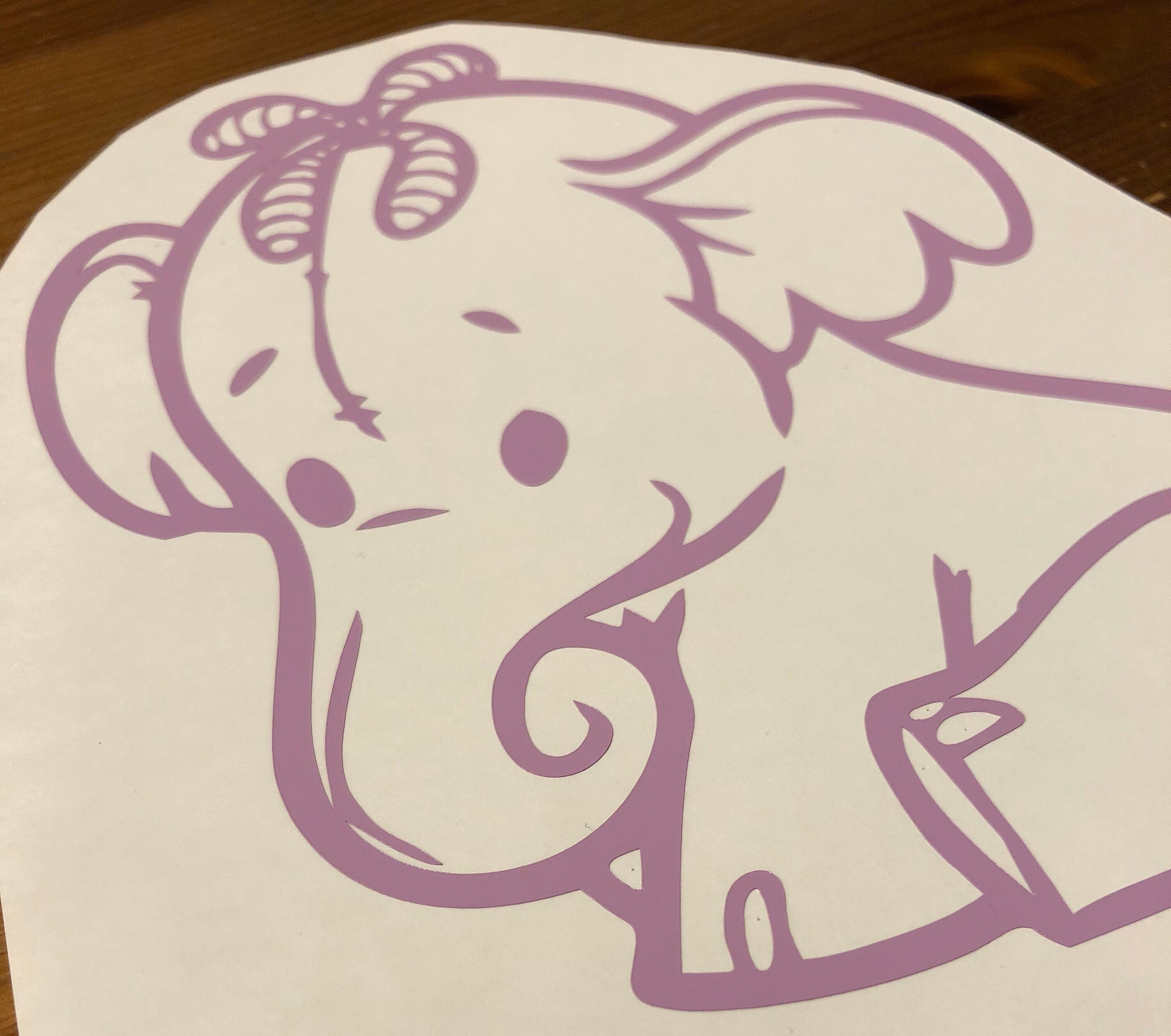 Winnie the Pooh Heffalump Elephant Baby on Board/ Car Decal | Etsy