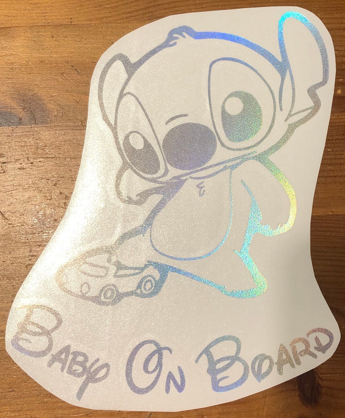 Stitch Baby on Board Decal/ Lilo and Stitch/ Disney Car Decal - Etsy