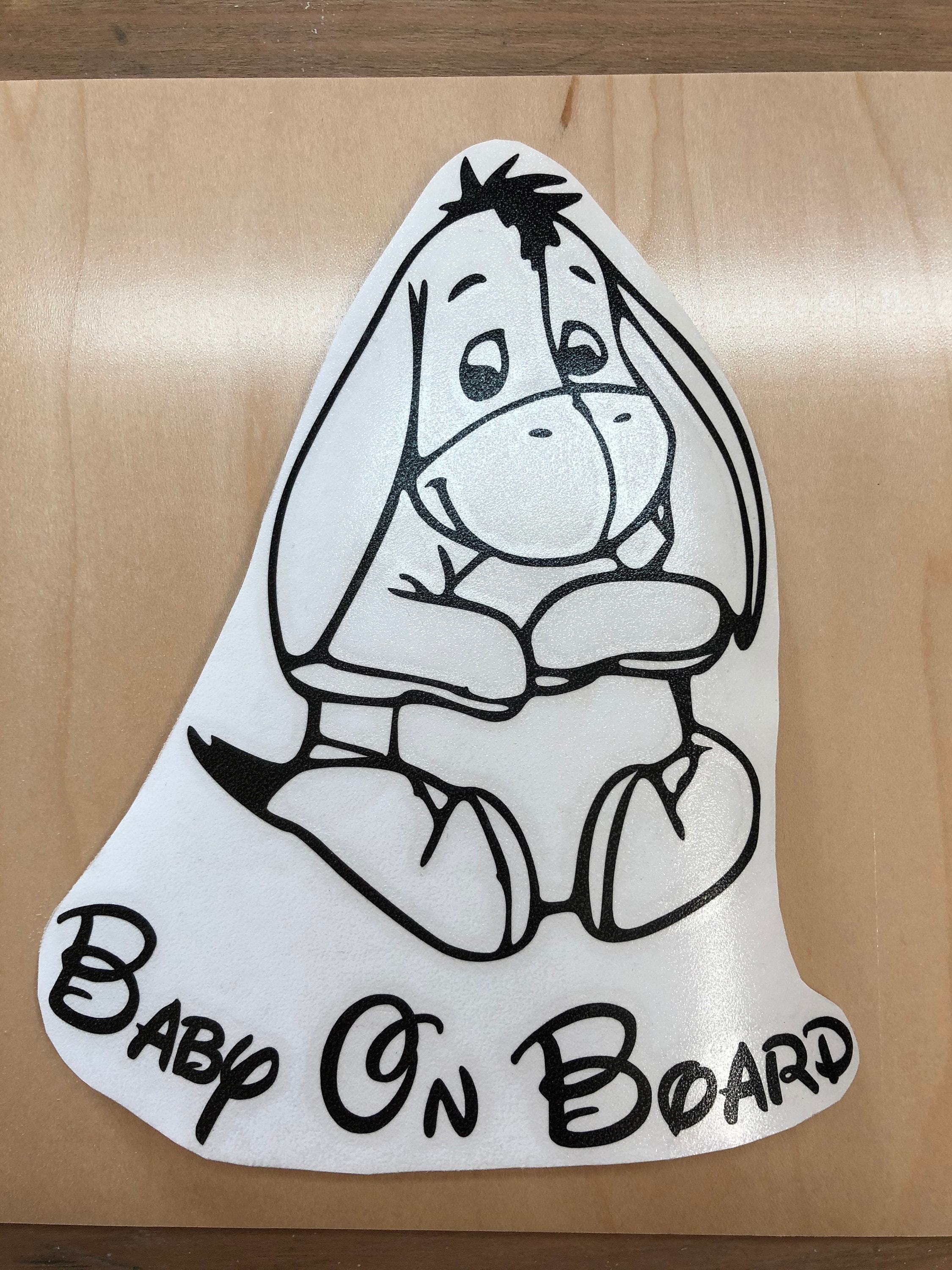 Winnie the Pooh Inspired Eeyore Baby on Board/ Car Decal - Etsy