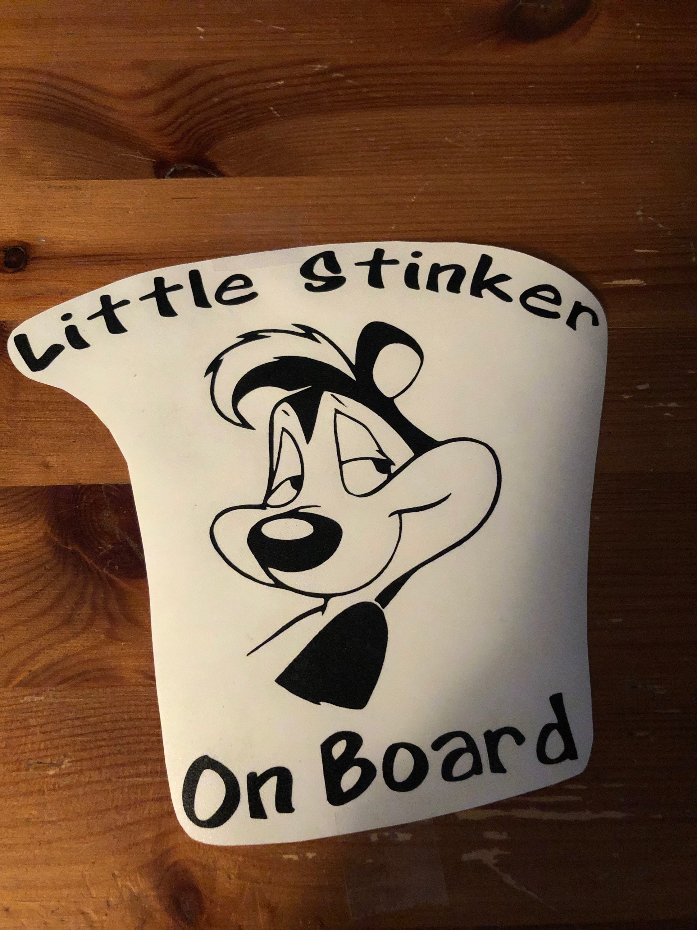 Pepe Le Pew "little Stinker on Board" Car Decal - Etsy