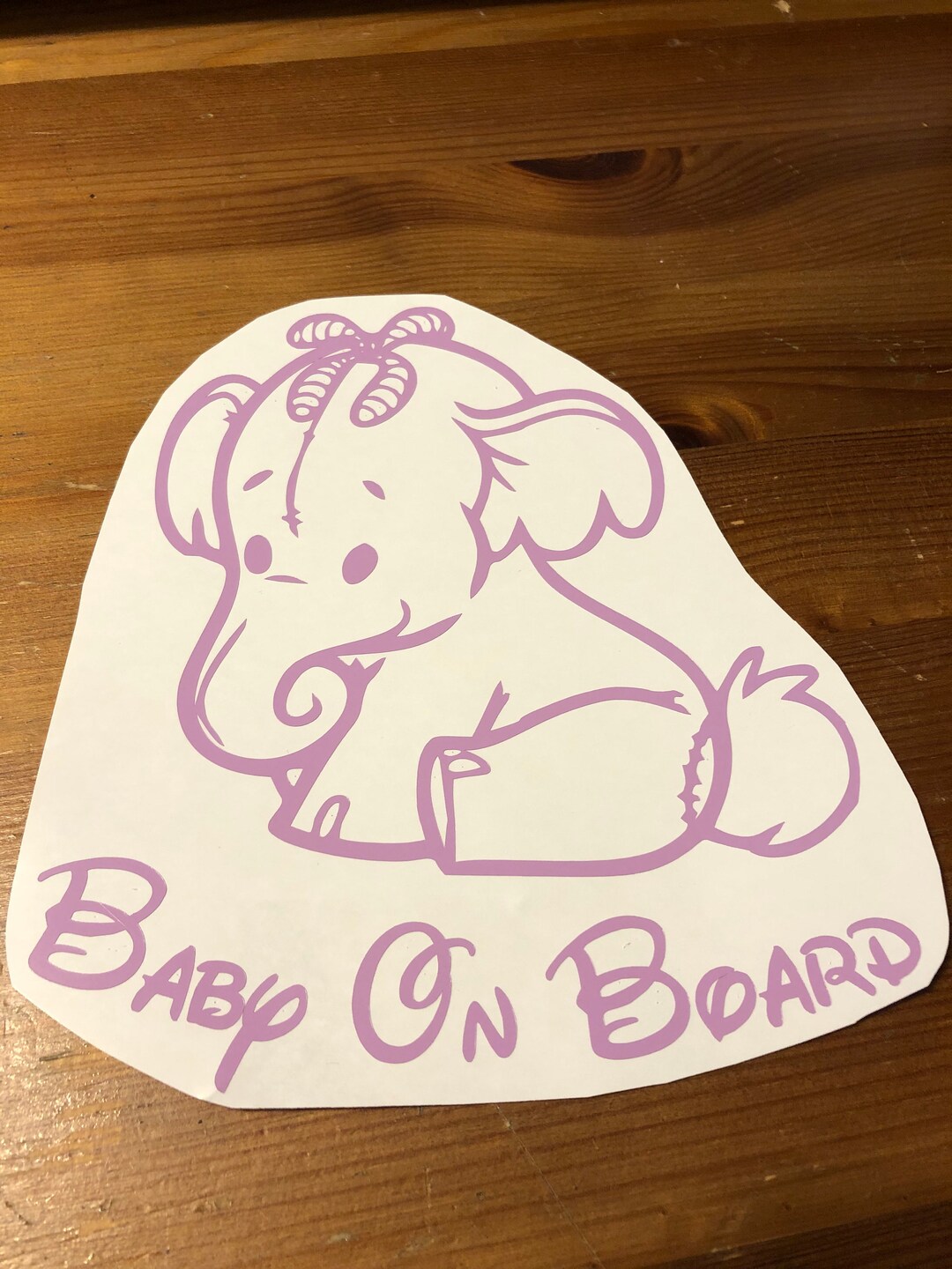Winnie the Pooh Heffalump Elephant Baby on Board/ Car Decal - Etsy