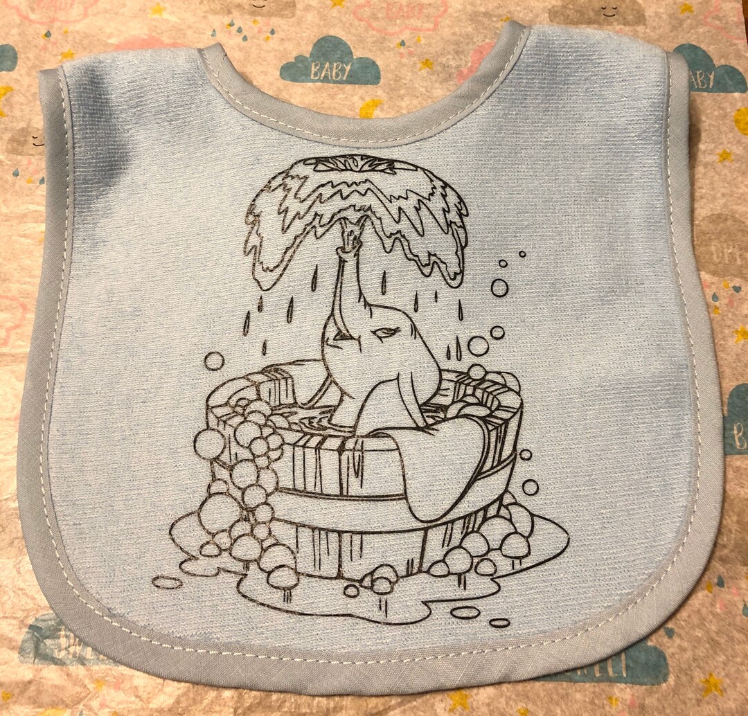 Dumbo Baby Bib/ Dumbo Baby Shower/ Baby Clothes/ Disney/elephant - Etsy