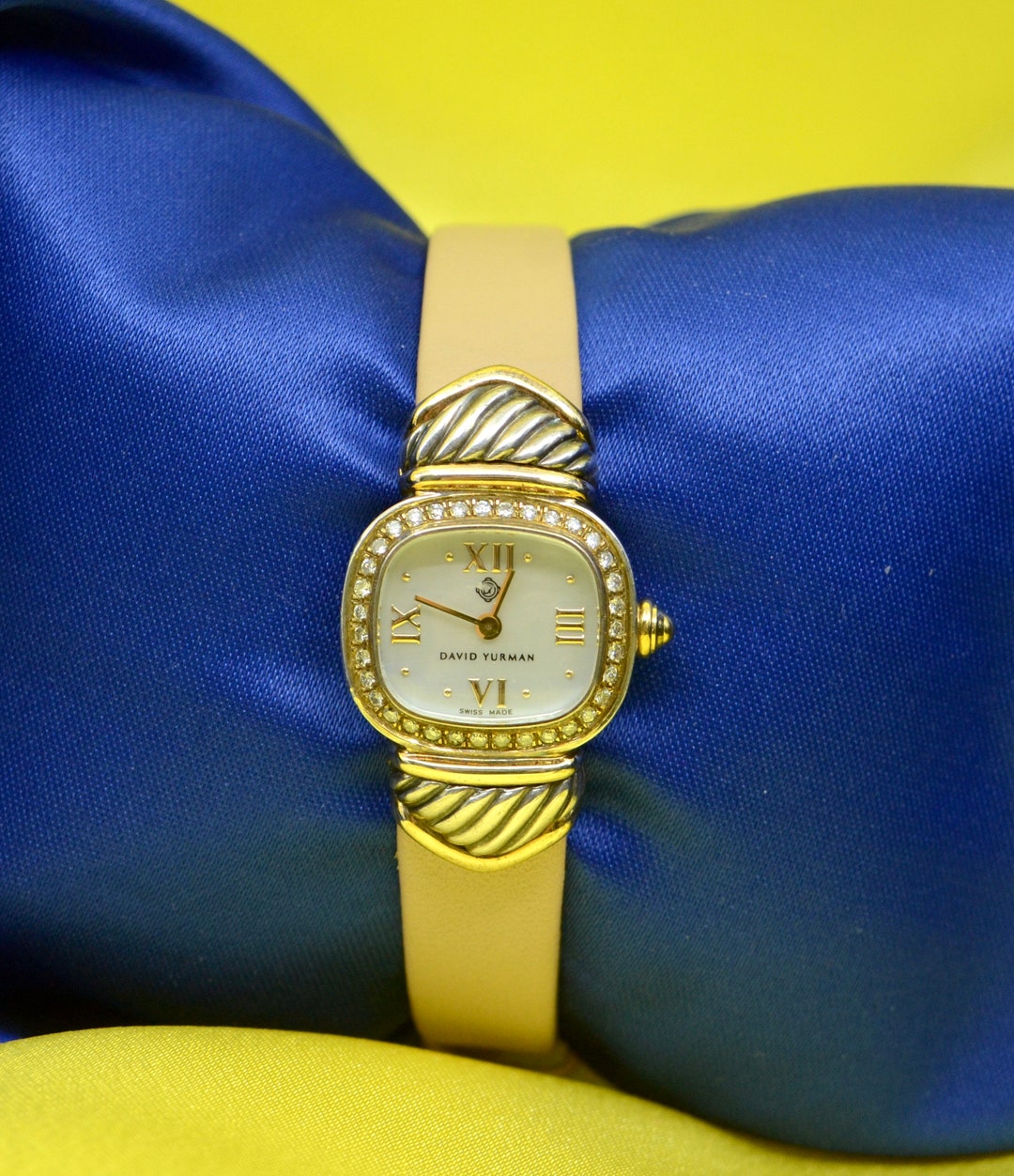 Ladies David Yurman Silver Watch With Diamonds - Etsy