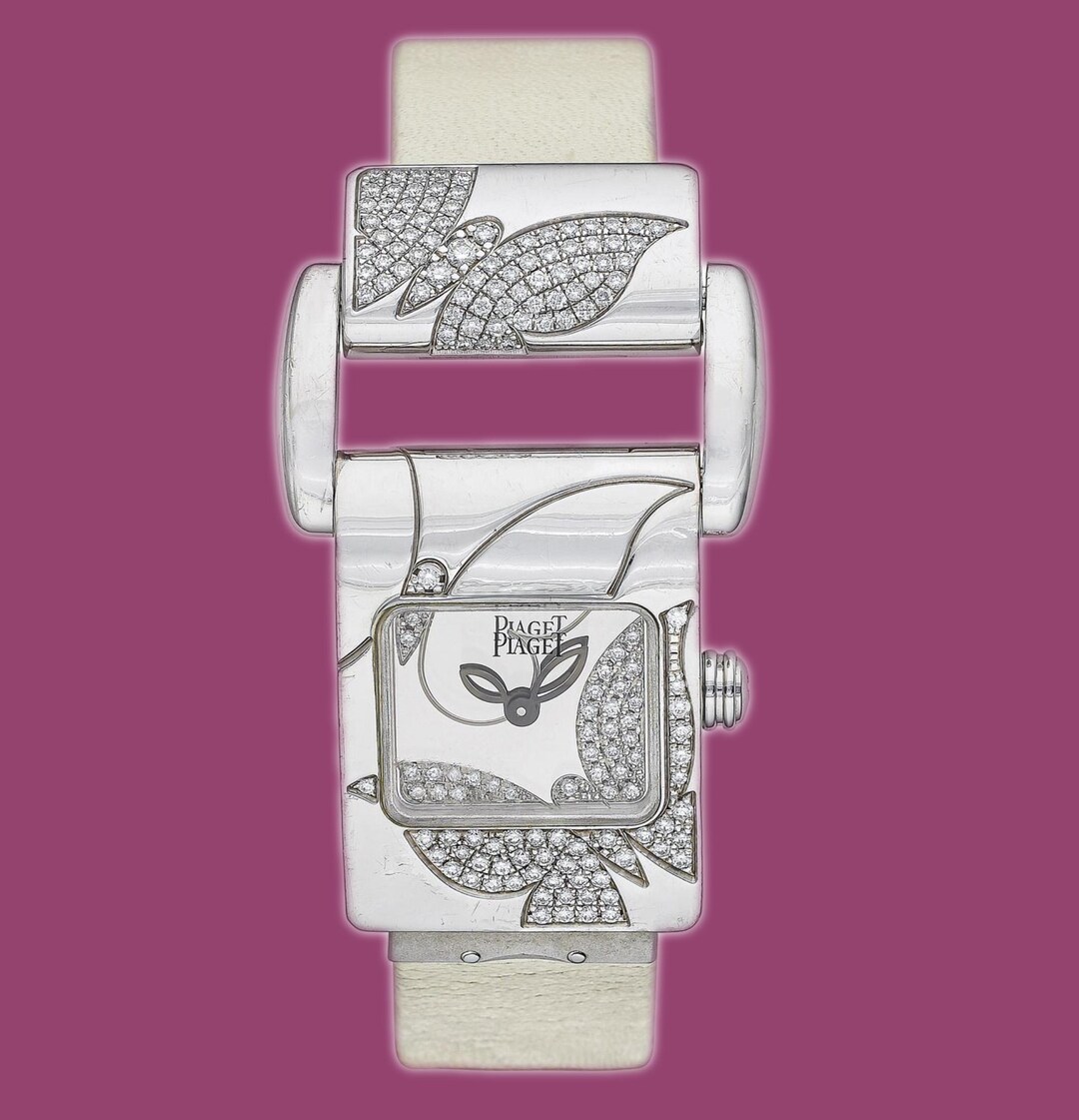 Vintage 1990s Piaget Miss Protocol Watch 18K White Gold With Diamonds ...
