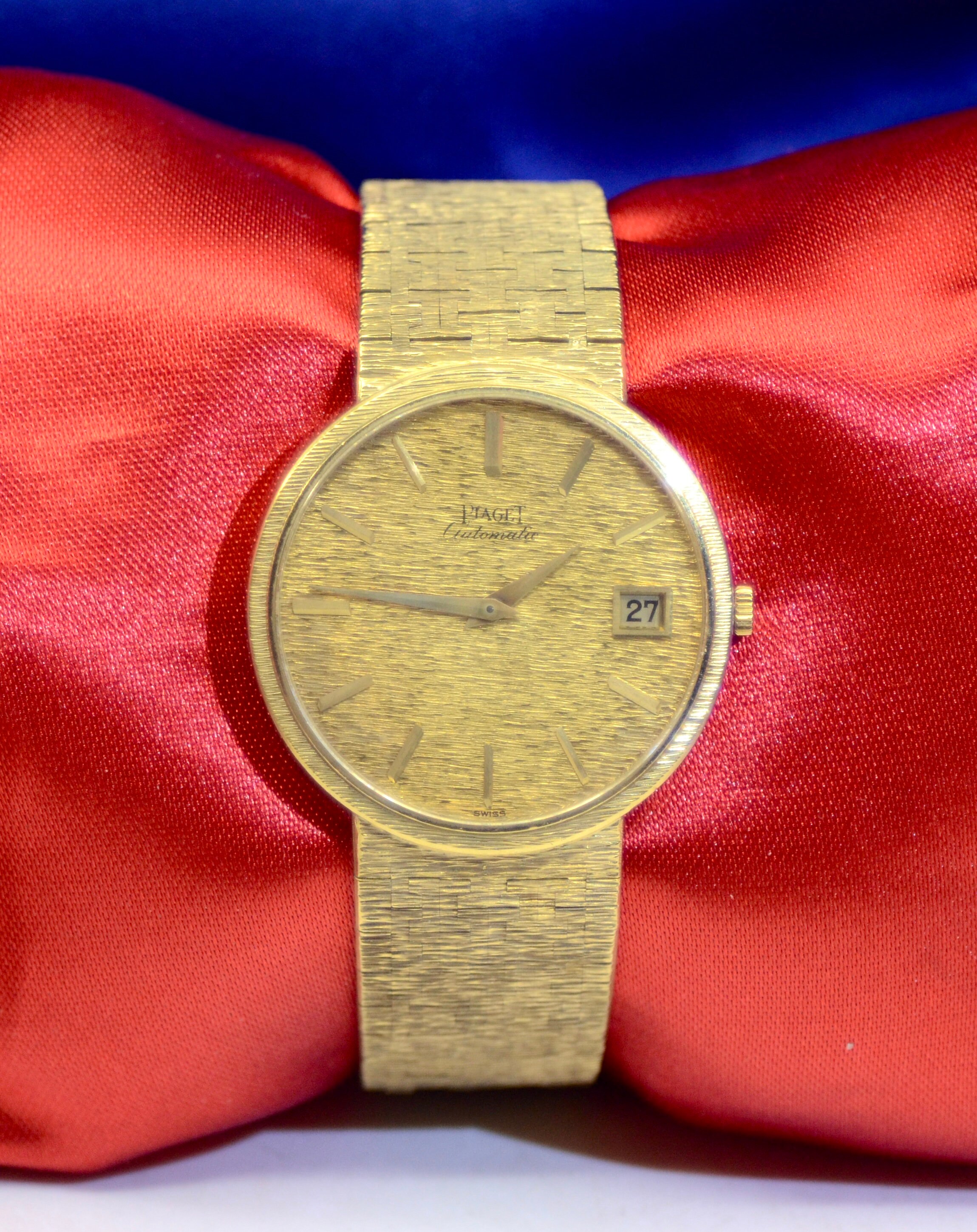 Piaget 18K Yellow Gold Watch W/date 76.1 GM - Etsy