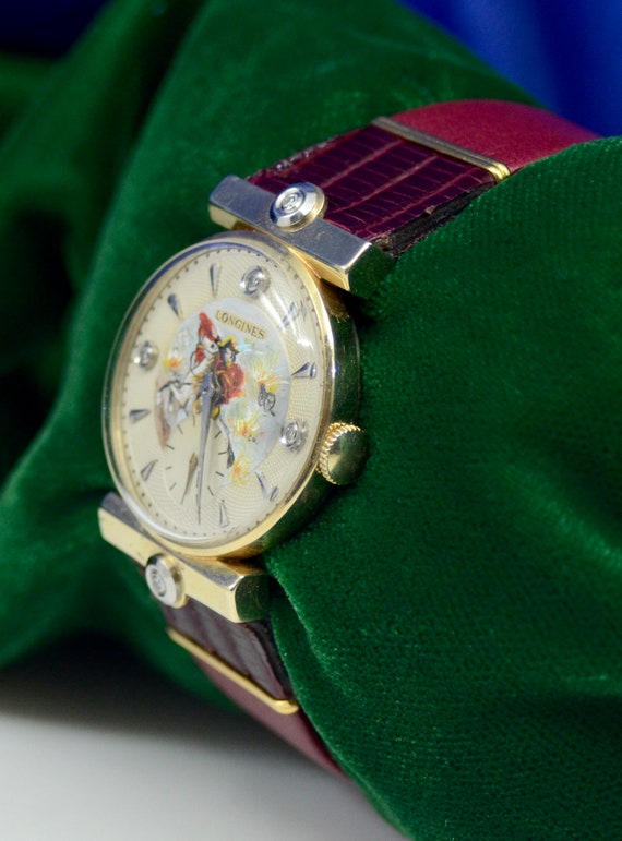 Vintage Longines 14K Yellow Gold watch with Diamonds - Gem Vintage Longines 14K Yellow Gold watch with Diamonds - Gem
