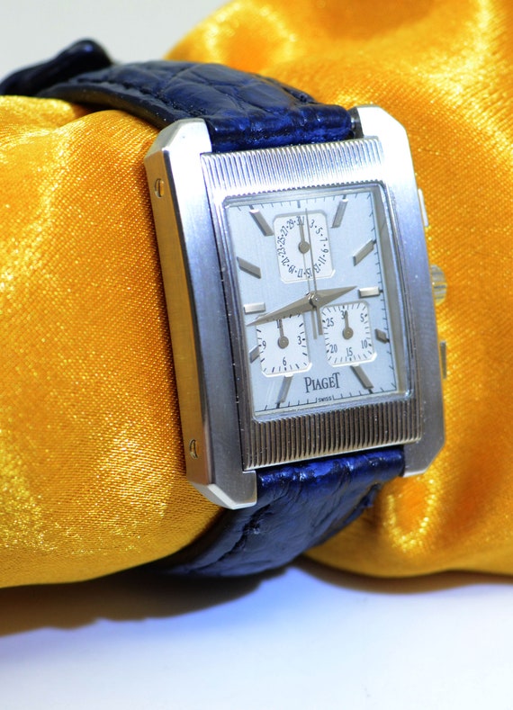 Men's Piaget Protocole Watch 18K White Gold 14600 & B… - Gem