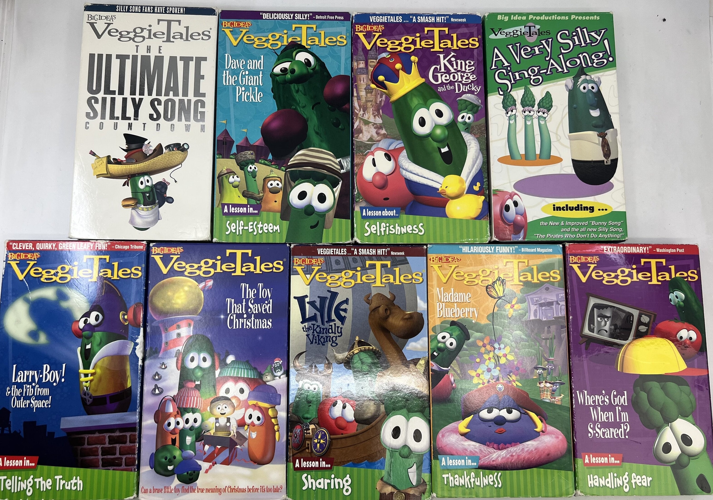 Veggie Tales VHS Movie Lot of 10 - Etsy