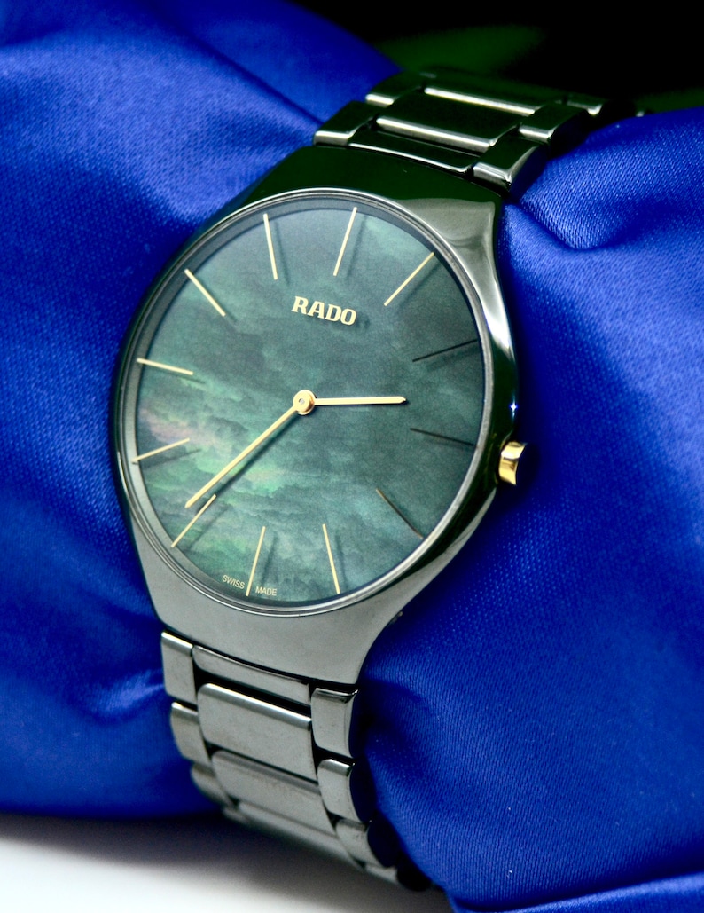 Rado True Round Thinline Ceramic/stainless Steel / PVD Watch SKU ...