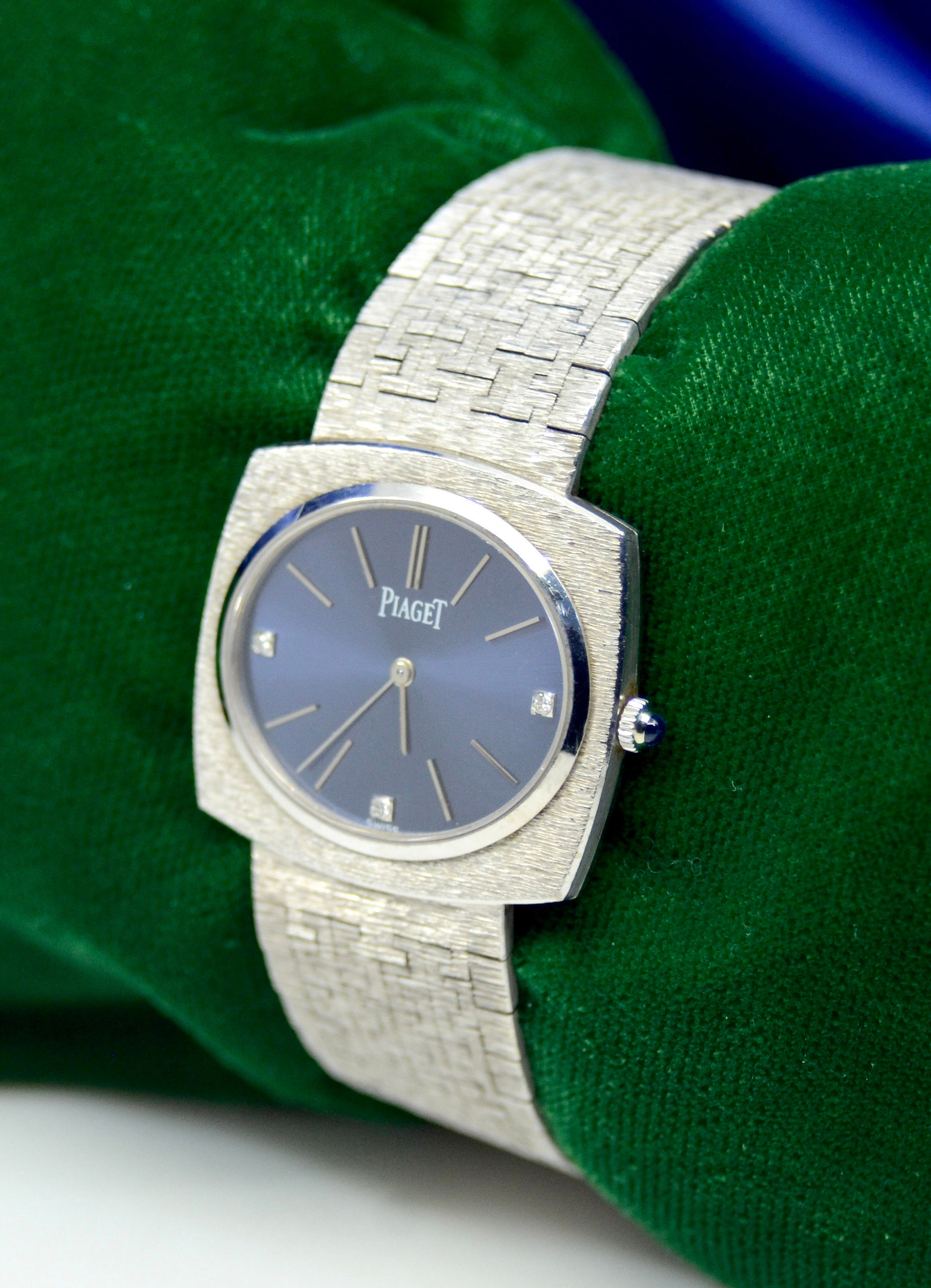 Vintage Piaget 18K White Gold Watch W/diamonds Ref. 9581 A6 80.3 GM - Etsy