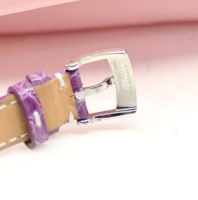 Chopard Happy Diamonds 18K White Gold Watch W/diamonds,sapphires,rubies ...