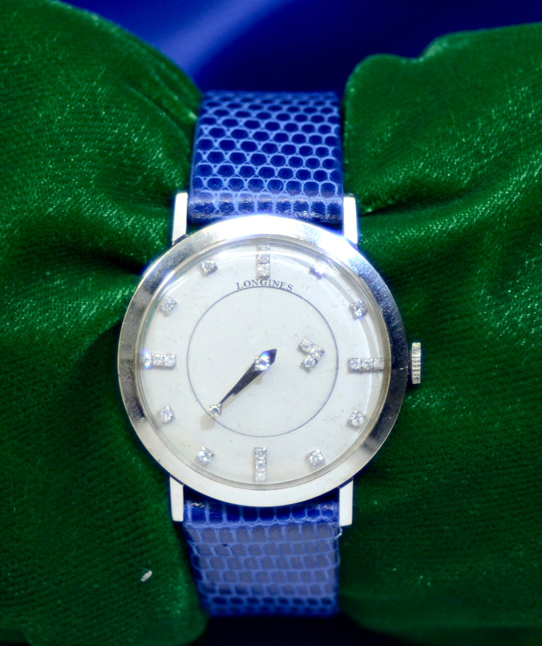 Longines Mystery Dial 14K White Gold Watch With Diamonds - Etsy