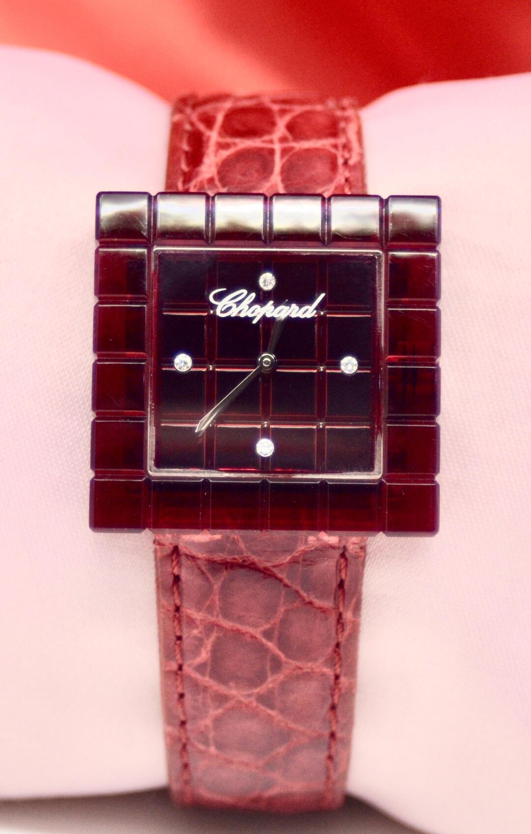 Chopard Ice Cube Be Mad Quartz Watch in Stainless Steel & Plastic With ...