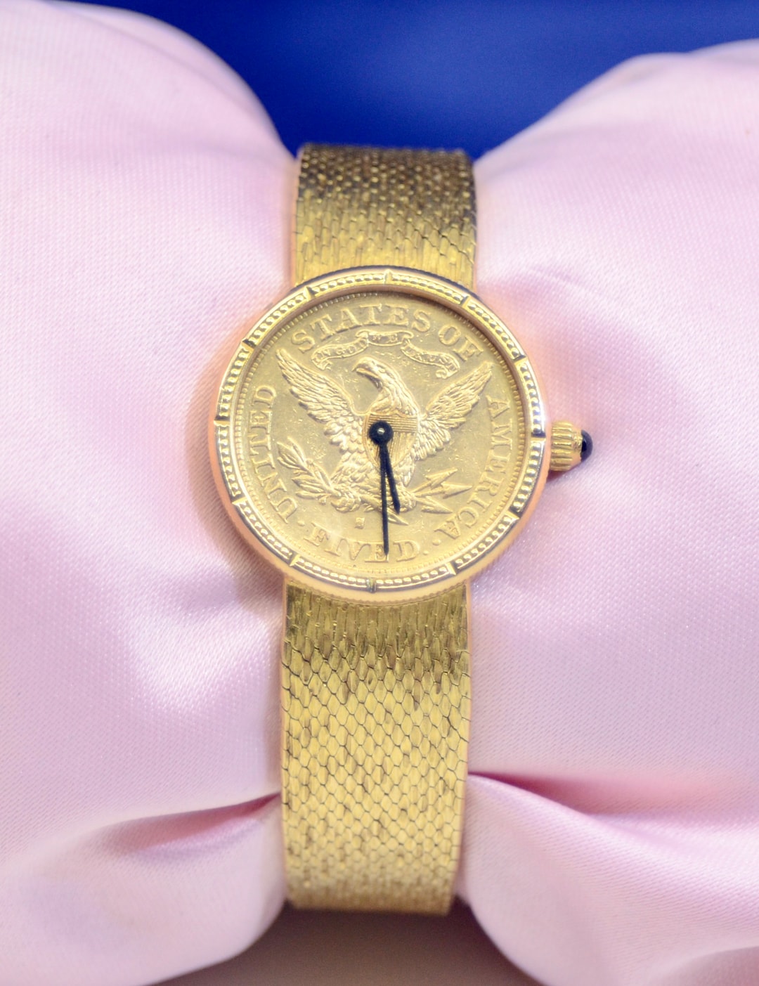 Corum Ladies 24mm 1886 5 Dollar Gold Coin Mechanical Solid Gold ...