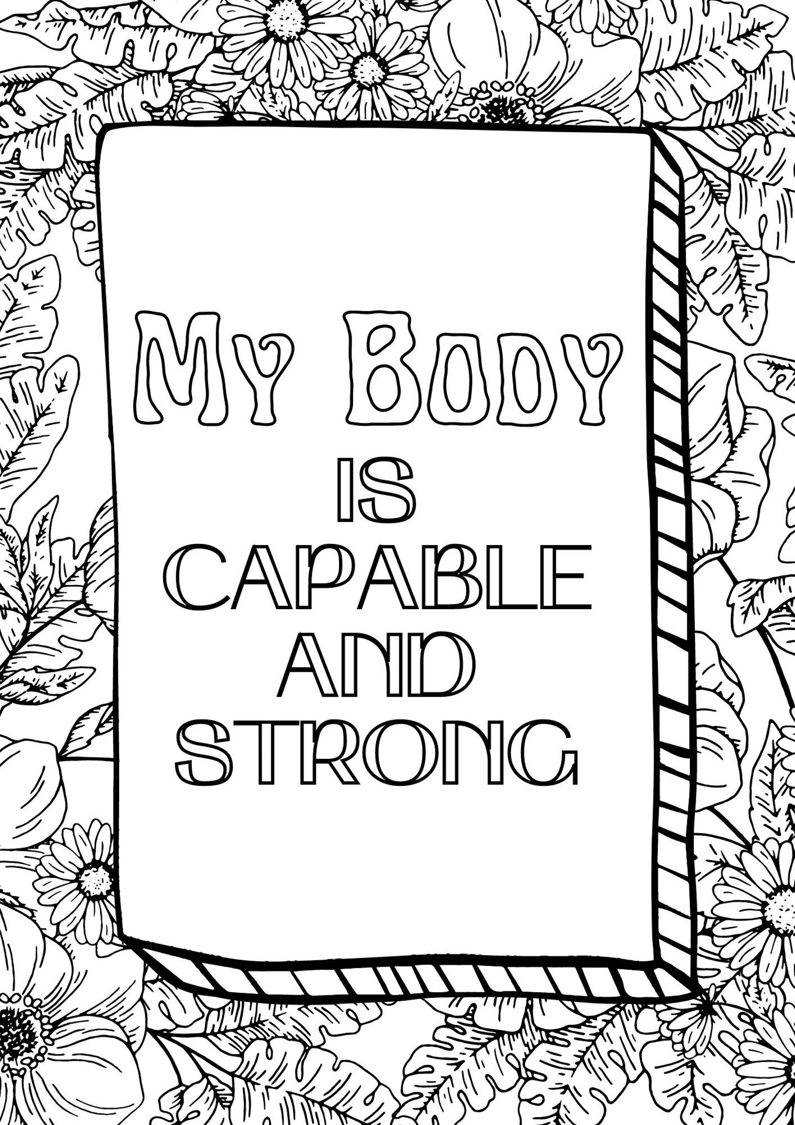 Birth Affirmation Adult Coloring Pages: Meditative Floral Designs (PDF ...