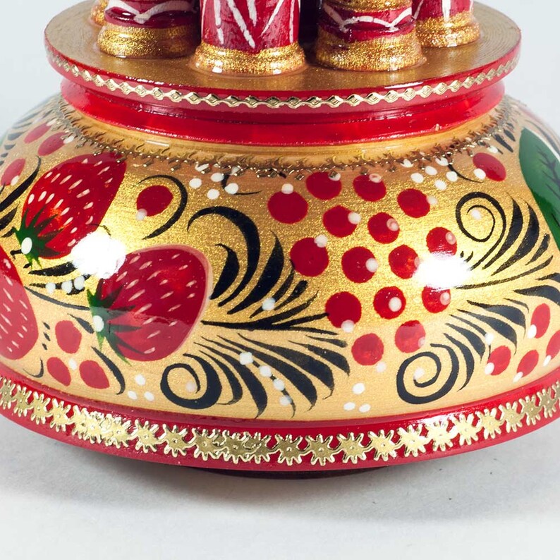 Russian Musical Box / Khohloma Style Box / Cathedral Music Box | Etsy