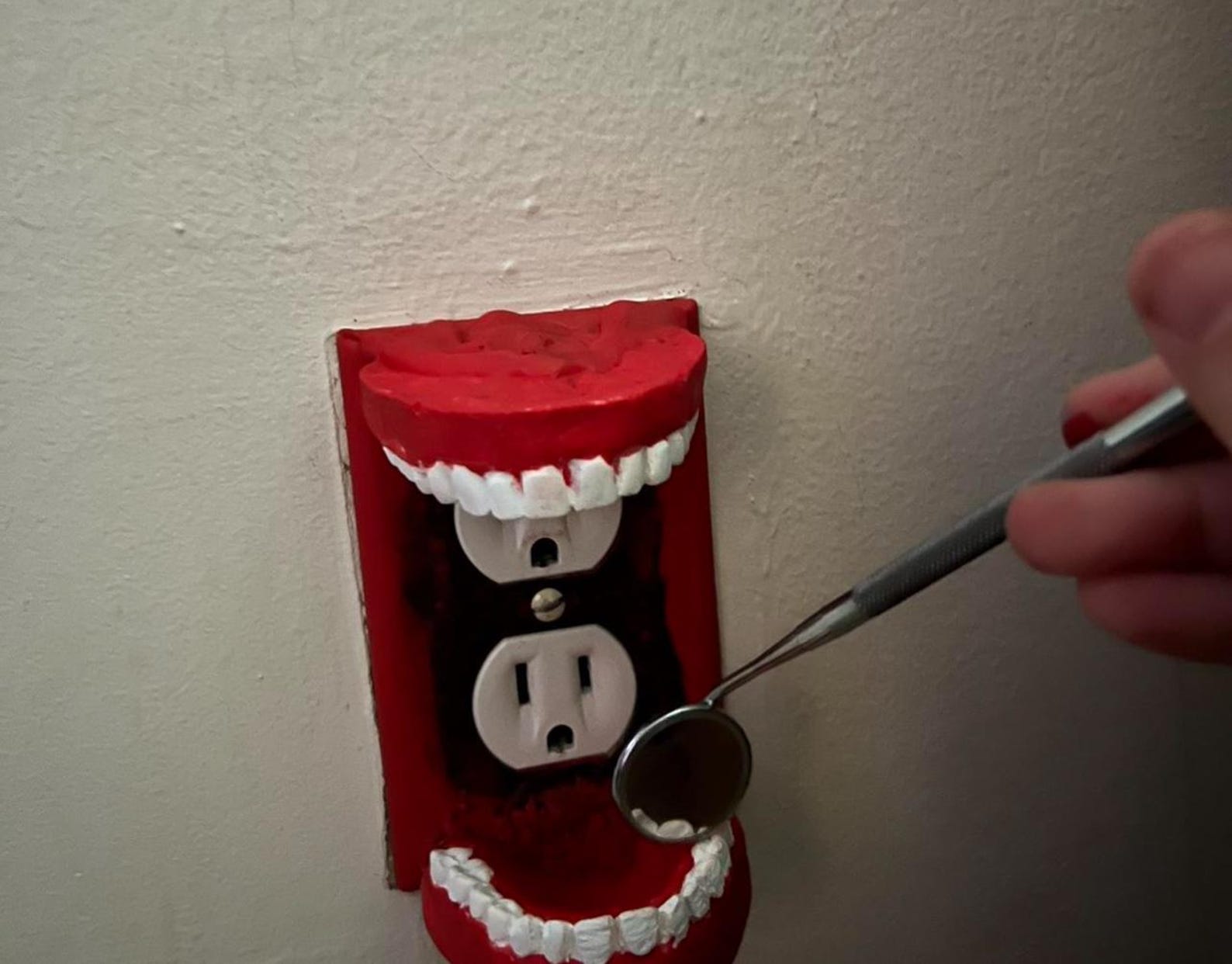 Weirdcore Teeth Outlet Cover - Etsy