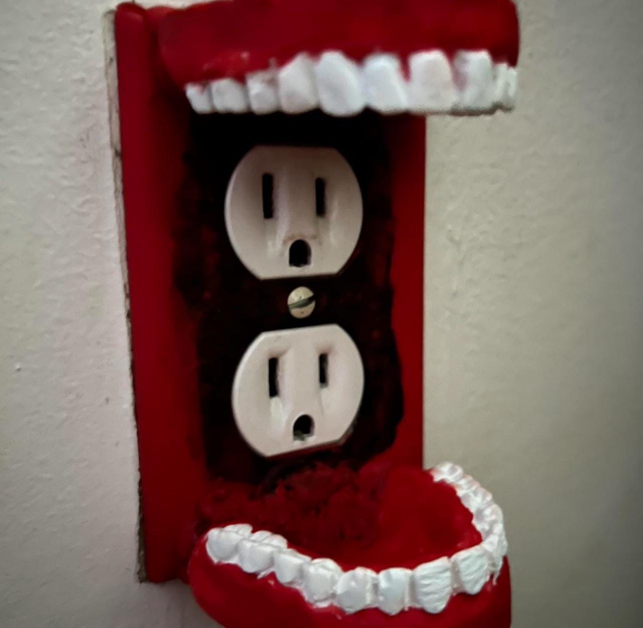Weirdcore Teeth Outlet Cover - Etsy