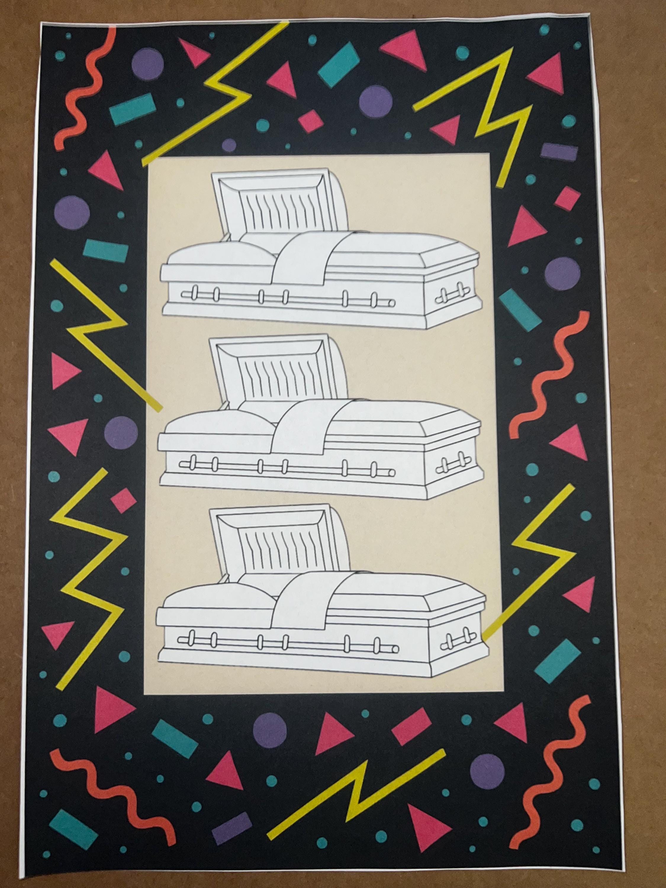 Arcade Casket Printable Digital Clip Art - Etsy