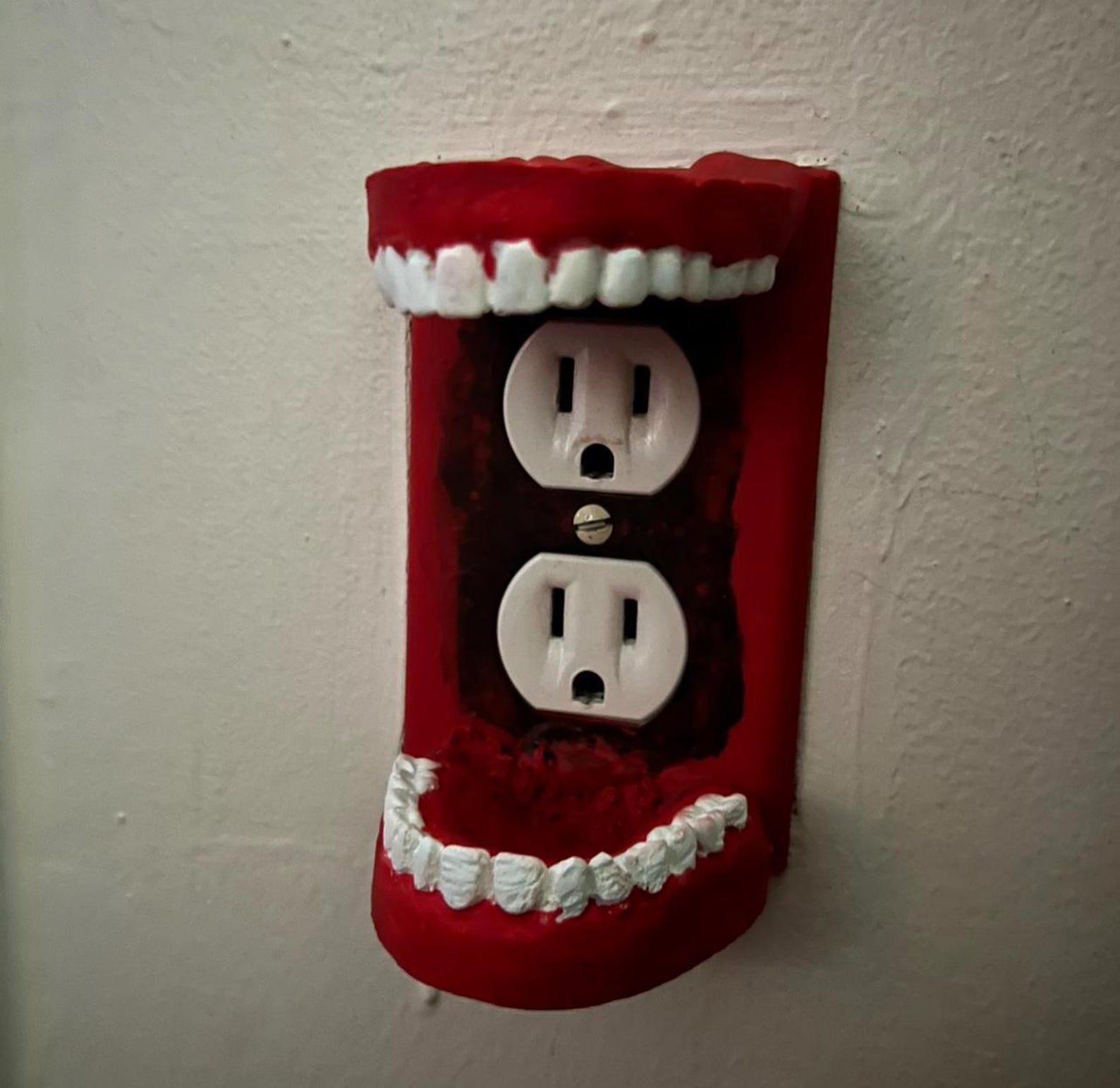 Weirdcore Teeth Outlet Cover - Etsy