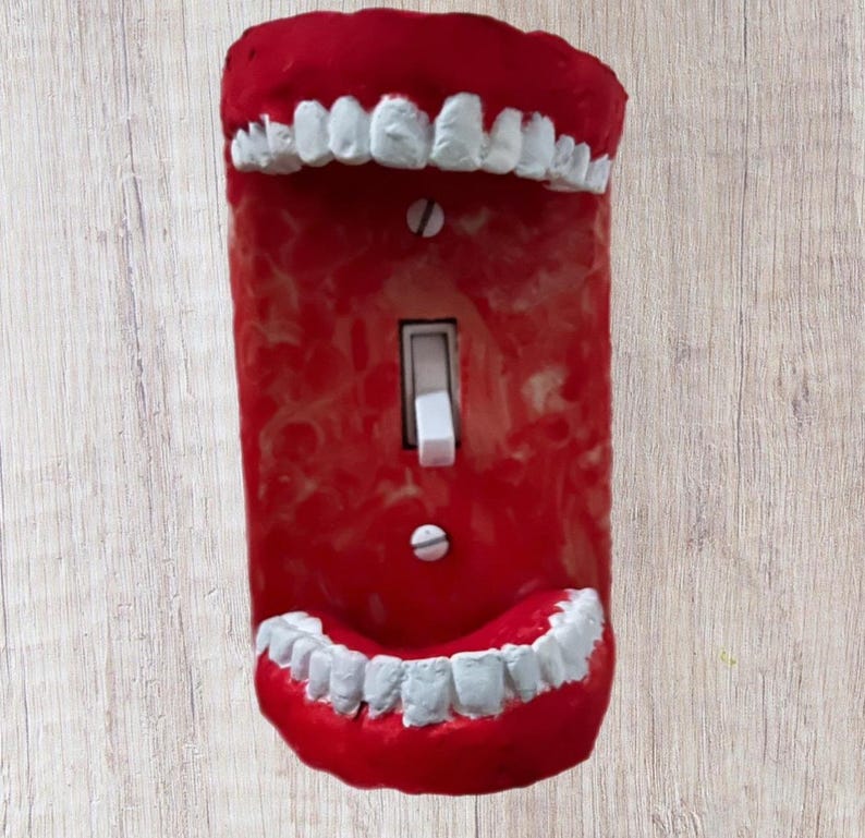 Weirdcore Teeth Light Switch Cover - Etsy