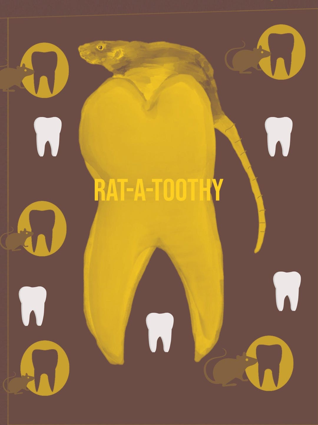 Rat a Toothy Art Print - Etsy