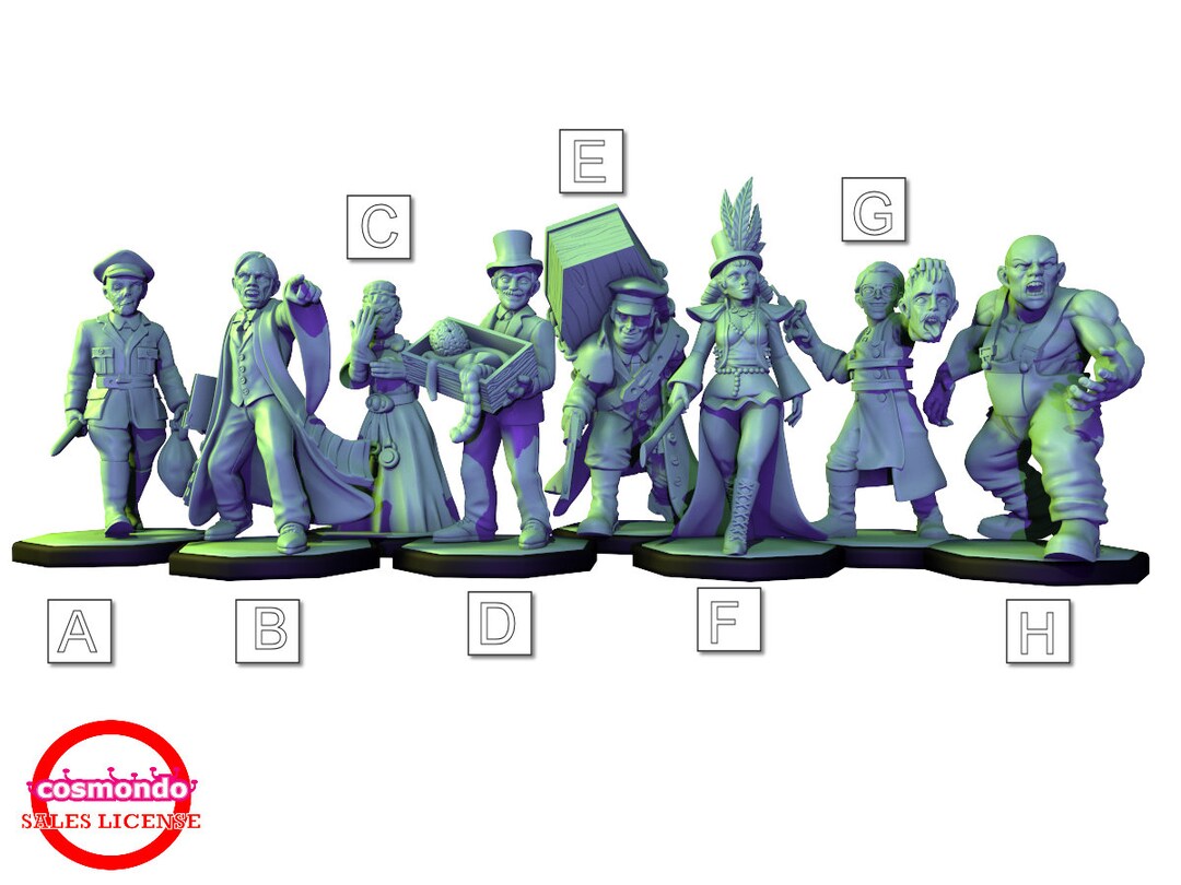 Lovecraft Mythos Personalities Miniatures for Roleplaying and Tabletop ...