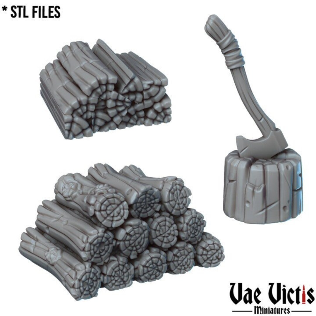 Wood Pieces Detailed Tabletop Scenery by Vae Victis for Rpgs ...