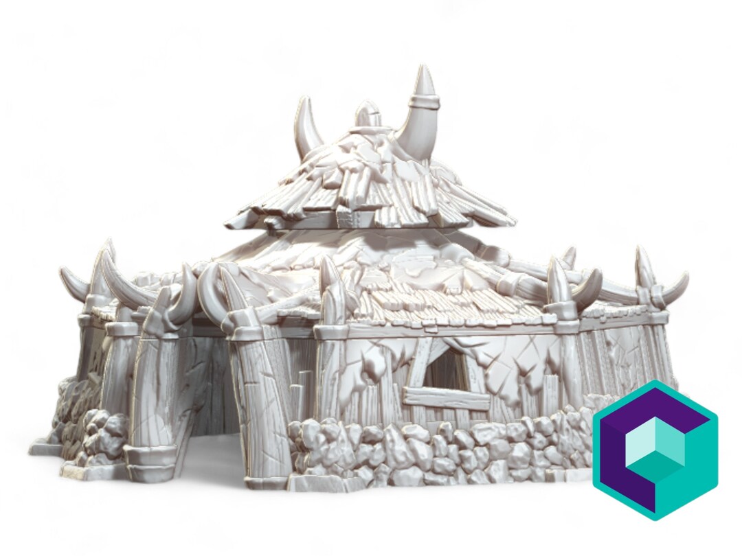 Orc Roundhouse - Detailed Terrain for RPG & Tabletop Games, Designed by ...