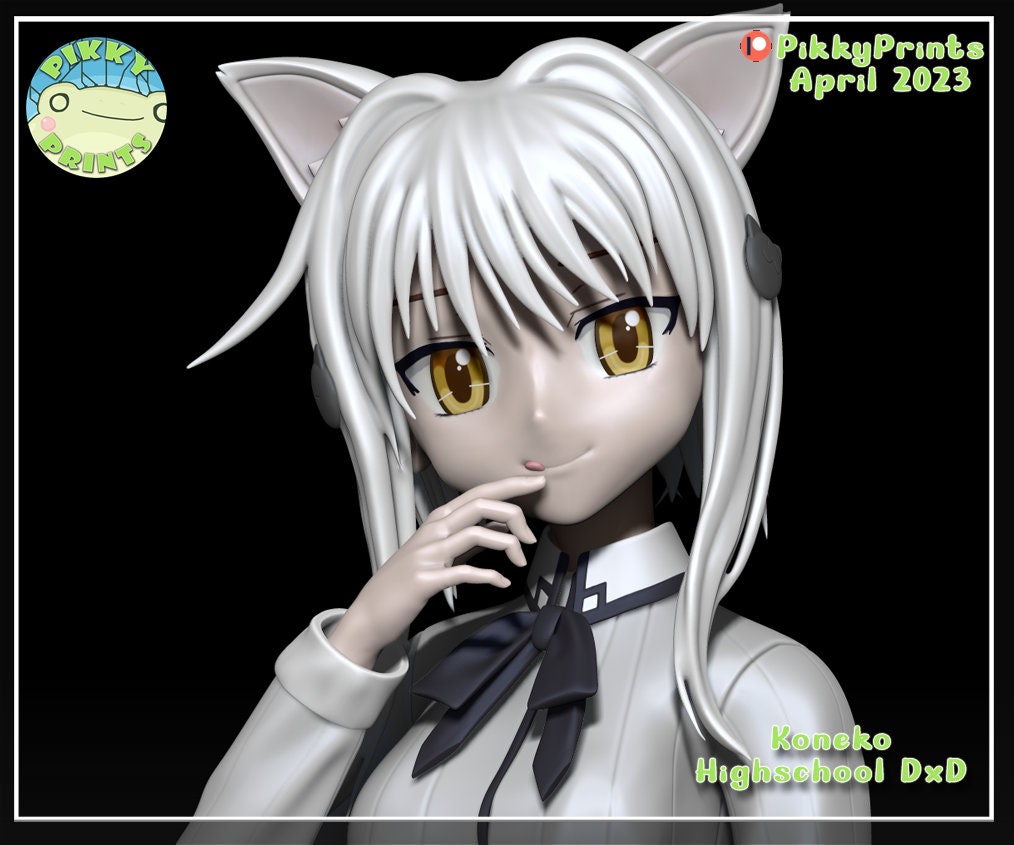 Highschool Dxd Koneko Toujou Model Kit Busto Para Pintar Etsy México