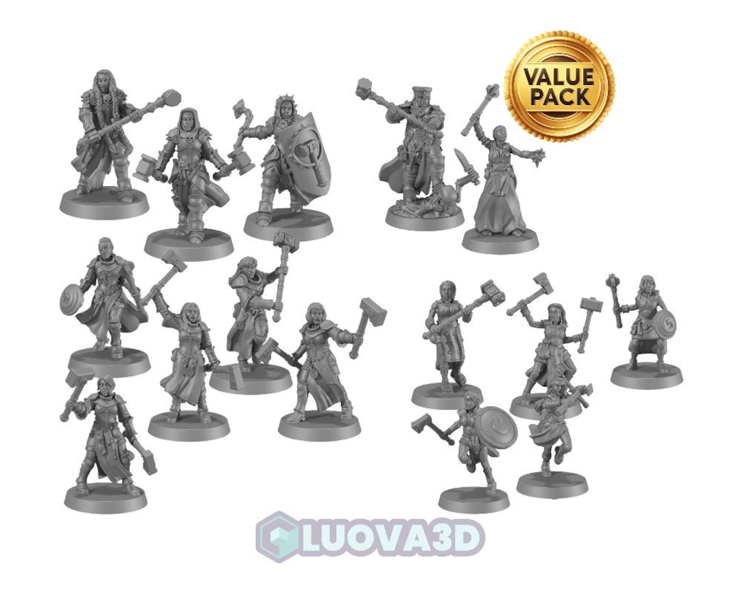 Sisters of Sigmund Miniature Set Fantasy Figures for Tabletop Games by ...