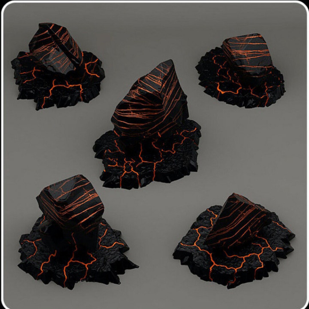 Printyourmonsters Scenery - Demonic Basalt | Scenery, Terrain, Scatter ...