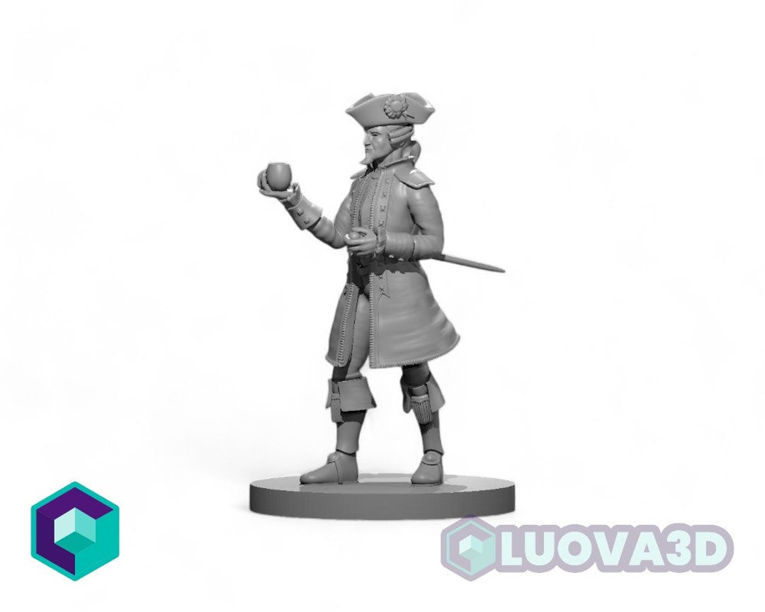 Male Noble Miniature - Elegant Aristocrat Figure for RPG & Tabletop ...