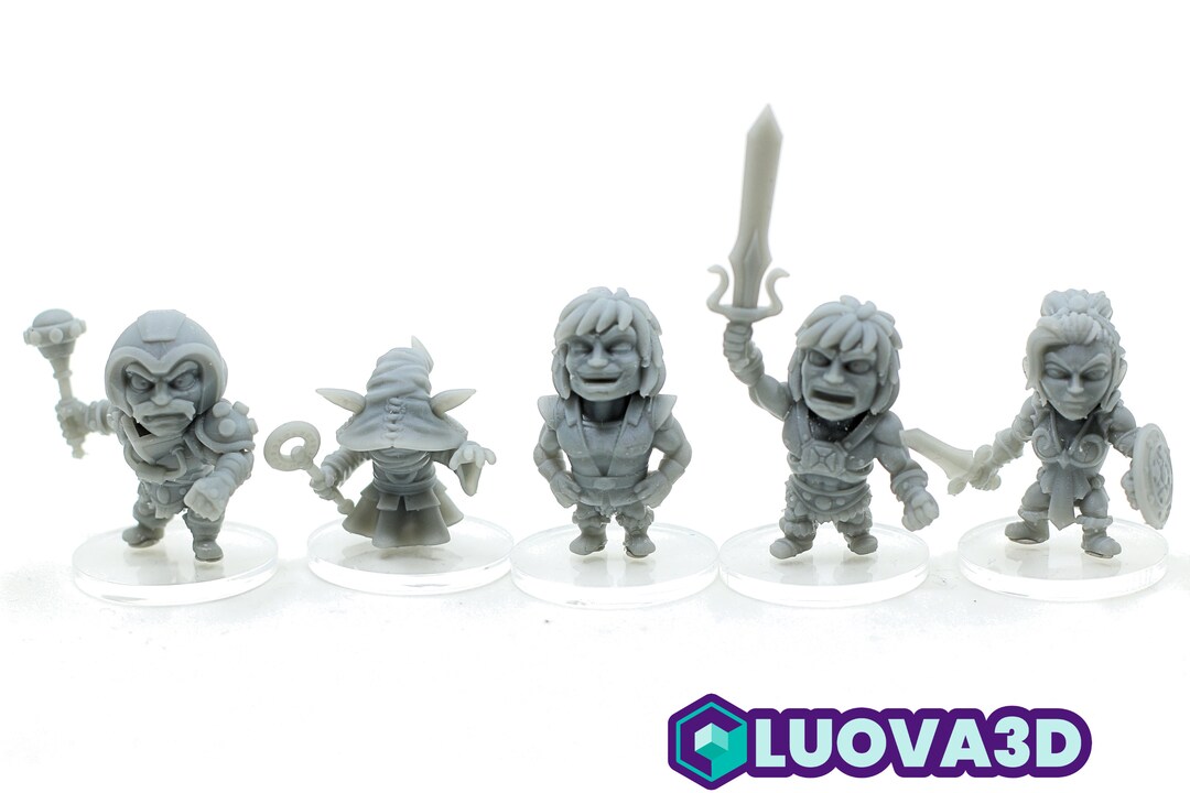 Eternal Heroes: Good Heroes Full Set Chibi Miniatures Fantasy Medieval ...