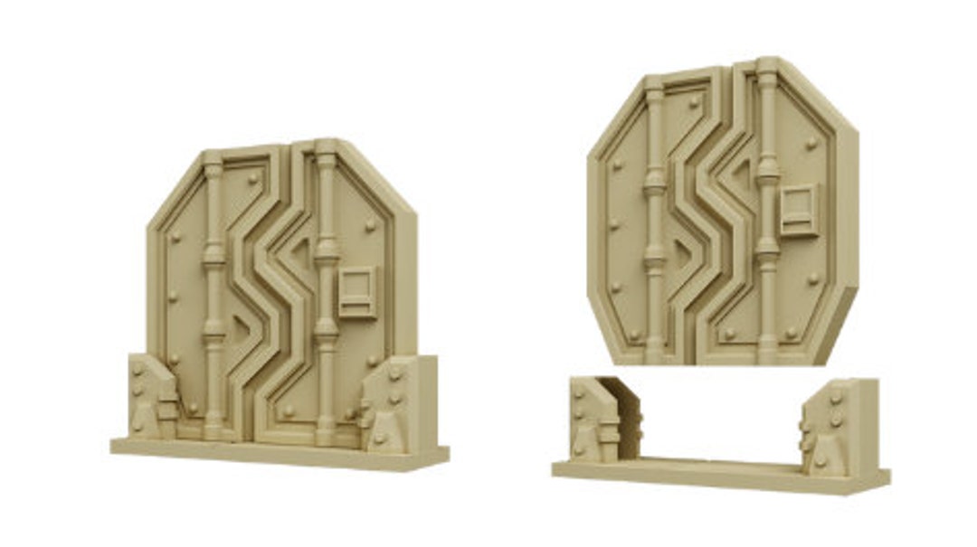 Sci-fi Doors Stone King Miniatures Chibi Miniatures for Roleplaying and ...