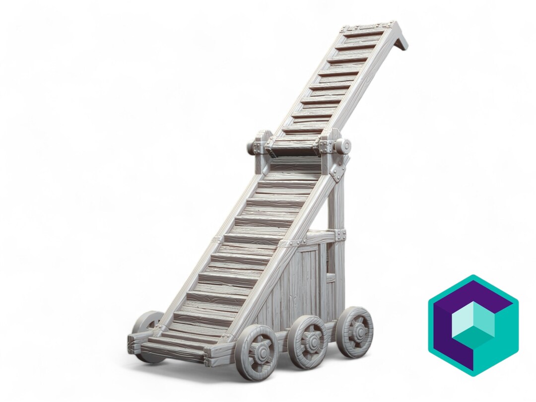 Scaling Ladder 3D Printed Buildings for Games D&D Roleplaying Tabletop ...