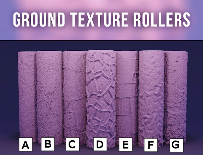 Plaster Pattern Texture Rollers Curown Made Clay Rollers Texture ...