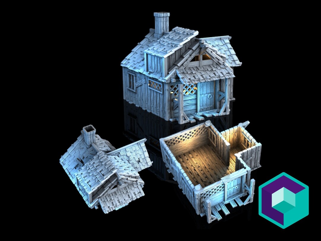 Hut Detailed Terrain for RPG & Tabletop Games, Designed by 3DP4U ...