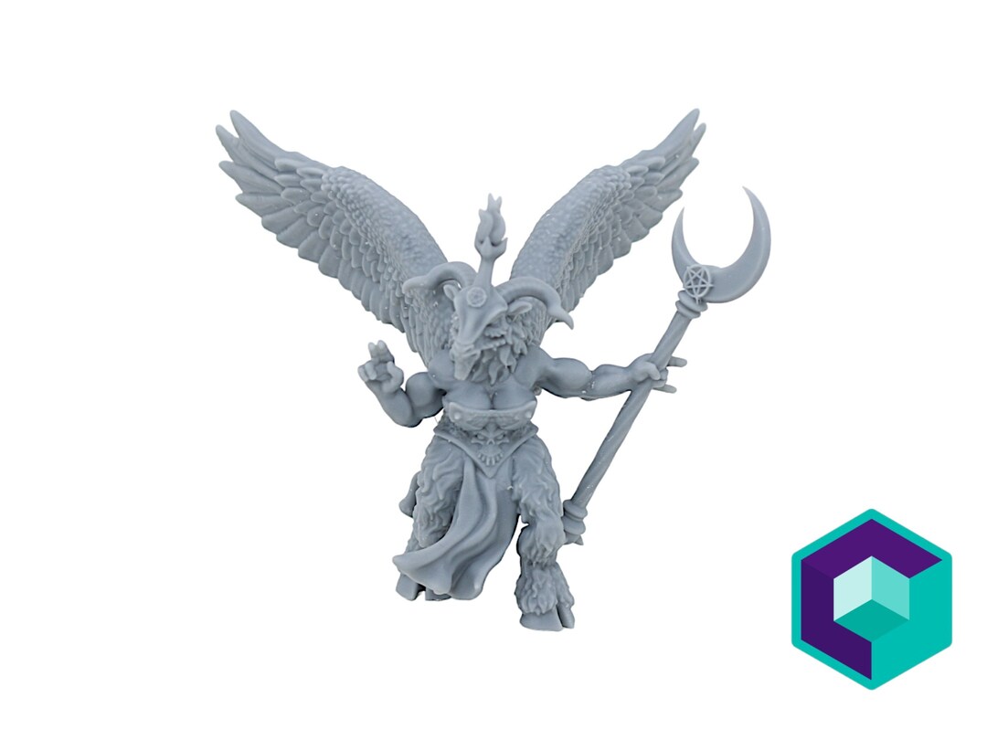 Baphometh Miniature - Resin Printed 3D Model for Tabletop Wargames ...
