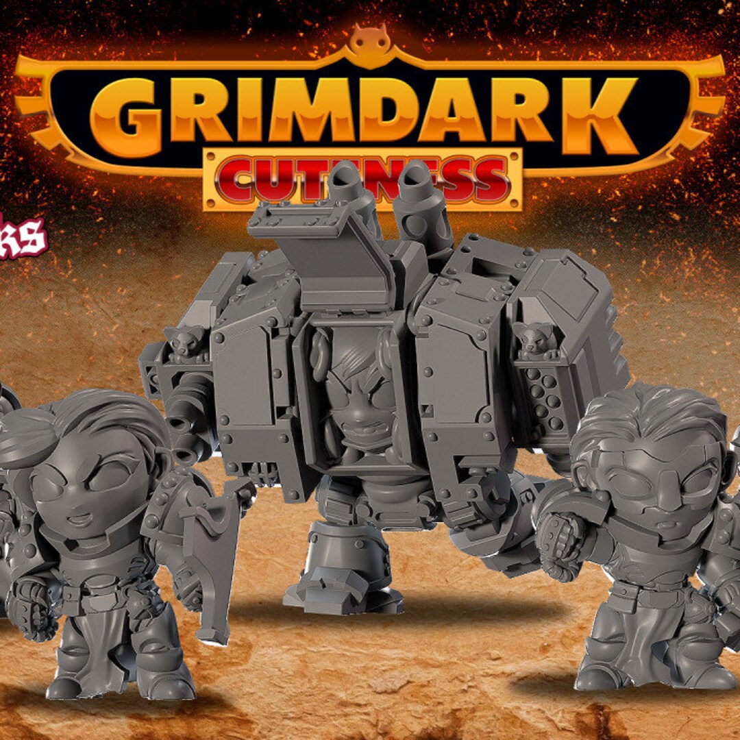 The Dread Nougat Tabletop Gaming Grimdark Cuteness Chibi Miniatures - Etsy