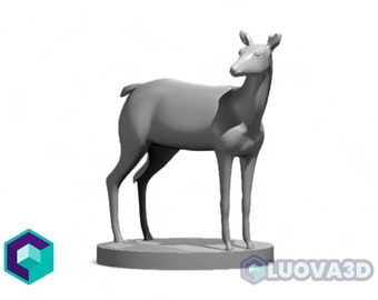 MOOSE 32mm Scale 3D Printed Animal Miniature for Tabletop Gaming by ...
