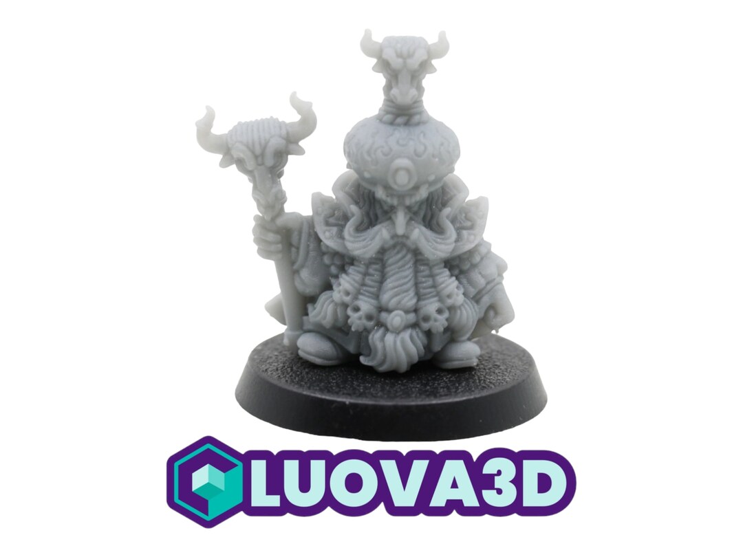 Evil Dwarf Sorcerer Detailed Miniature for RPG & Tabletop Games ...