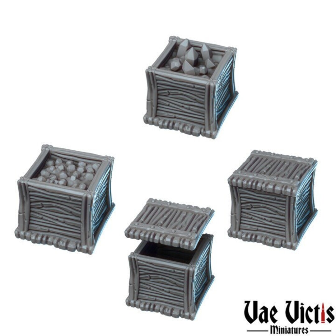 Mining Crates Detailed Tabletop Scenery by Vae Victis for Rpgs ...