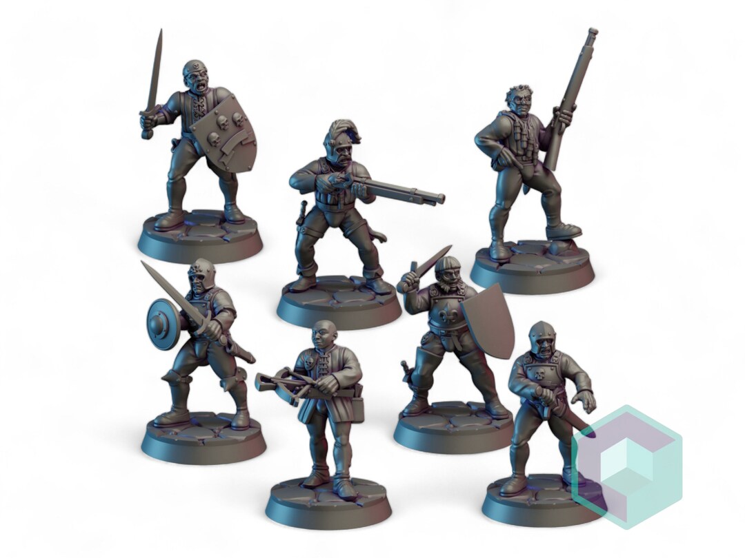 Human Mercenaries (prebuilt) by Vae Victis - Resin Printed Model for ...