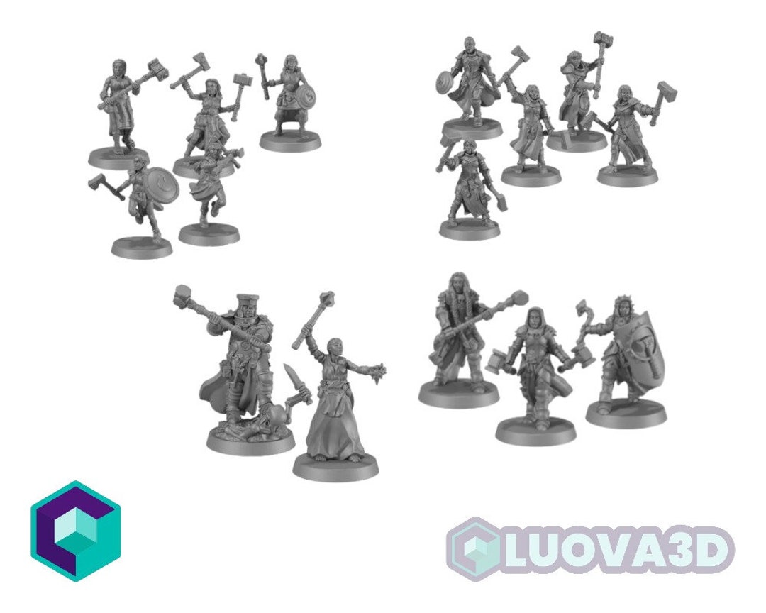 Sisters of Sigmund Miniature Set Fantasy Figures for Tabletop Games by ...