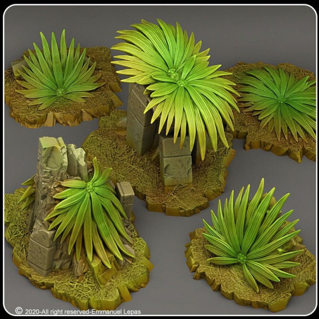 Printyourmonsters Scenery - Aztec Plants | Scenery, Terrain, Scatter ...