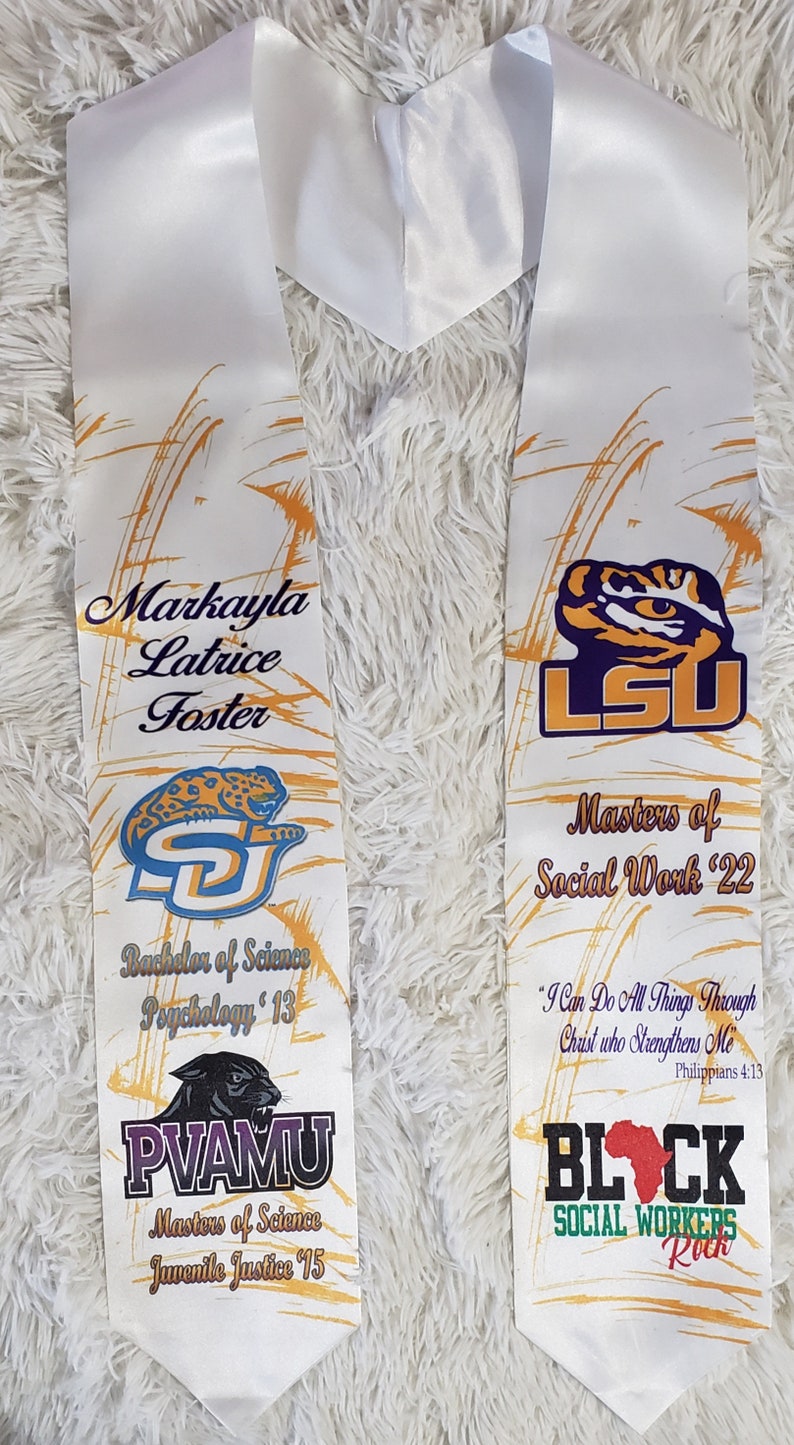 Customized Graduation Stole - Etsy