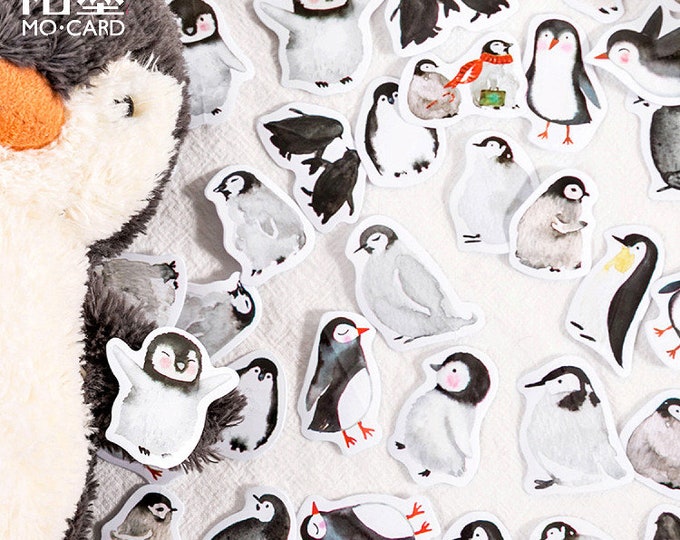 Penguins Sticker "penguin" With 45 Mini Stickers - Stickers, Stickers ...